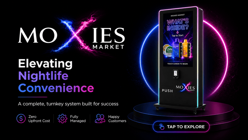 Nightlife Vending Machines for Bars & Clubs | Moxies Market